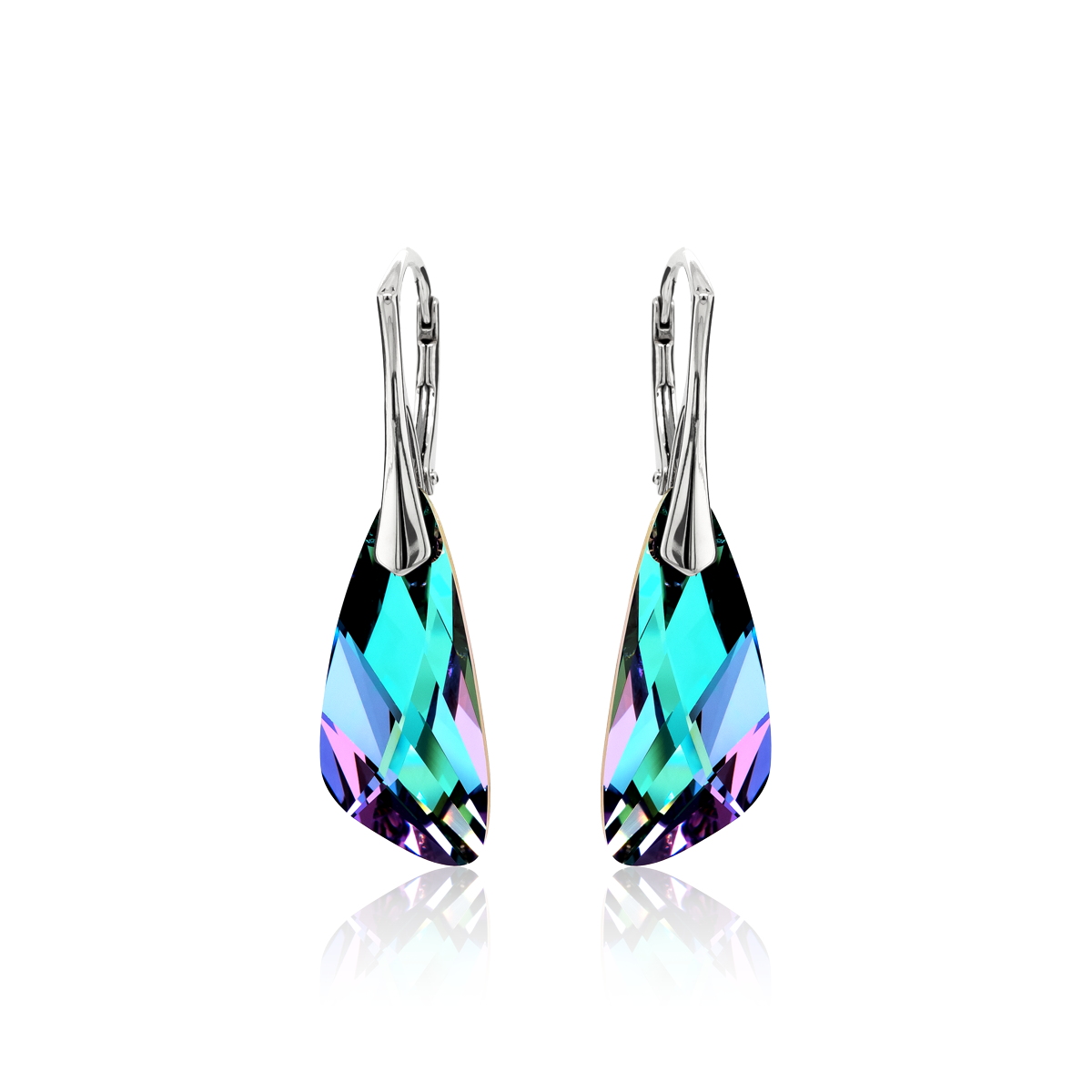 Crystal & Silver Ohrhänger Wing Vitrail Light, 26,00