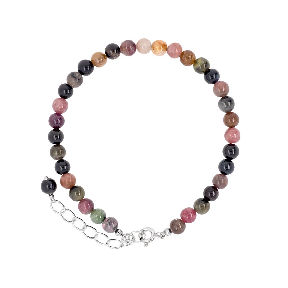 Turmalin Armband mit Silber, 19,00